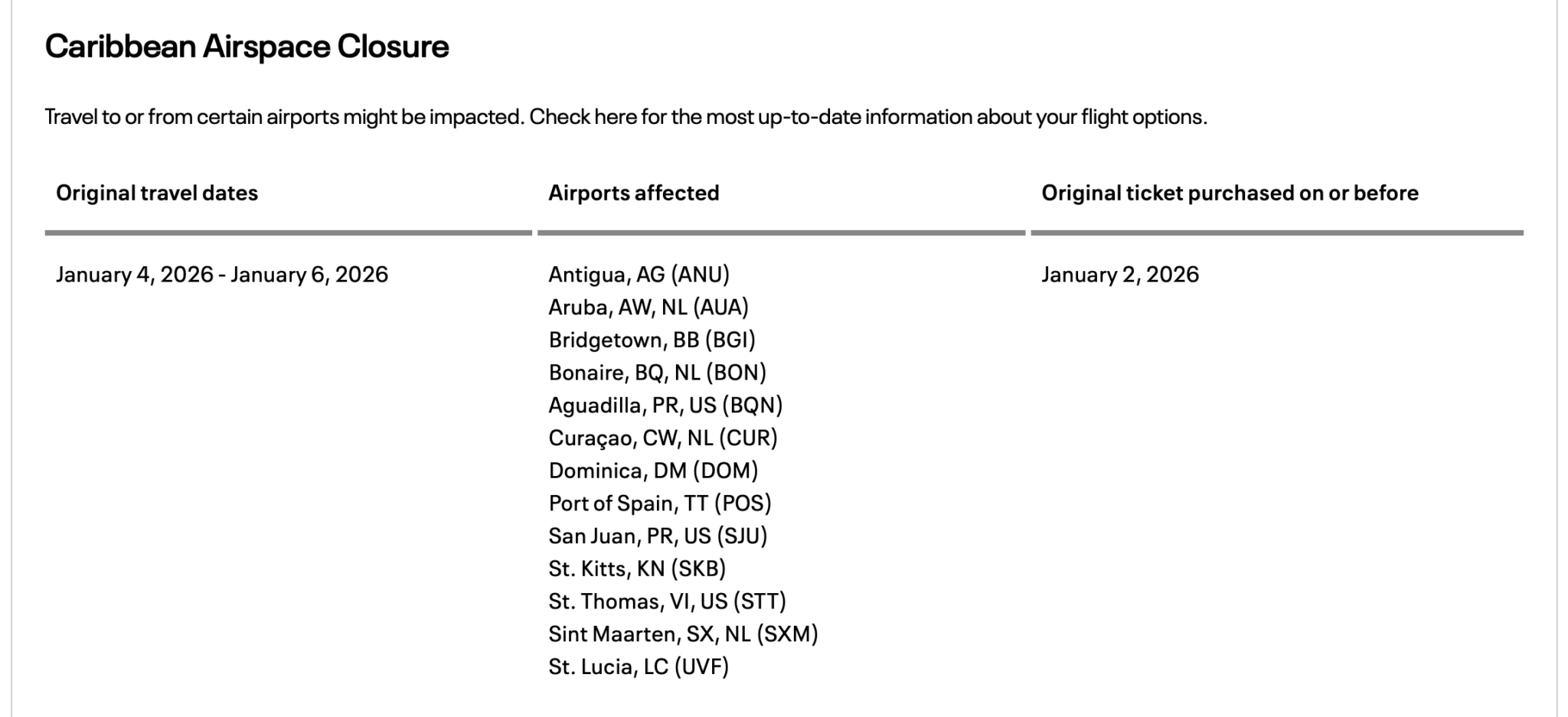 Airlines Issue Travel Waivers Amid Venezuela, Caribbean Airspace ...